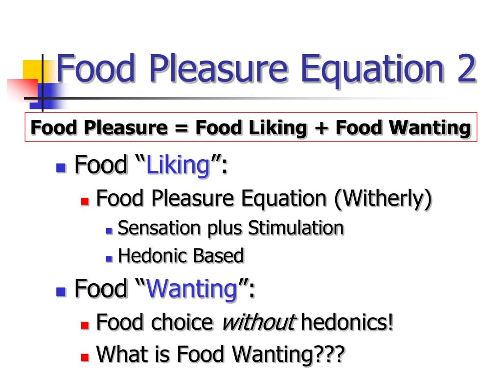 PPT - Sensory Physiology Approach to Developing Tasty & Healthy Foods ...