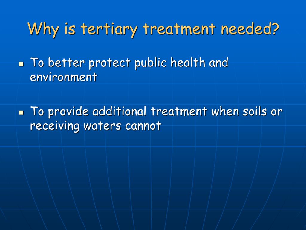 PPT - Tertiary Treatment: Nutrient Removal, Solids Removal, and ...