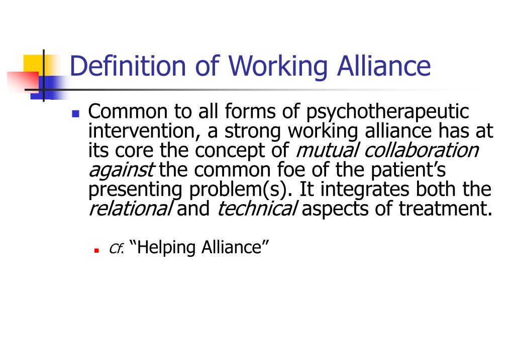 PPT - Teamwork: The Therapeutic Alliance in Pharmacotherapy with ...