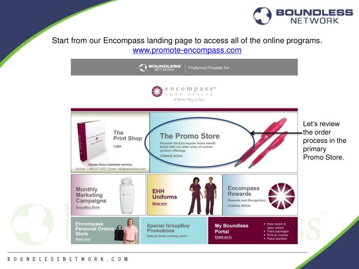 PPT - Start from our Encompass landing page to access all of the online ...