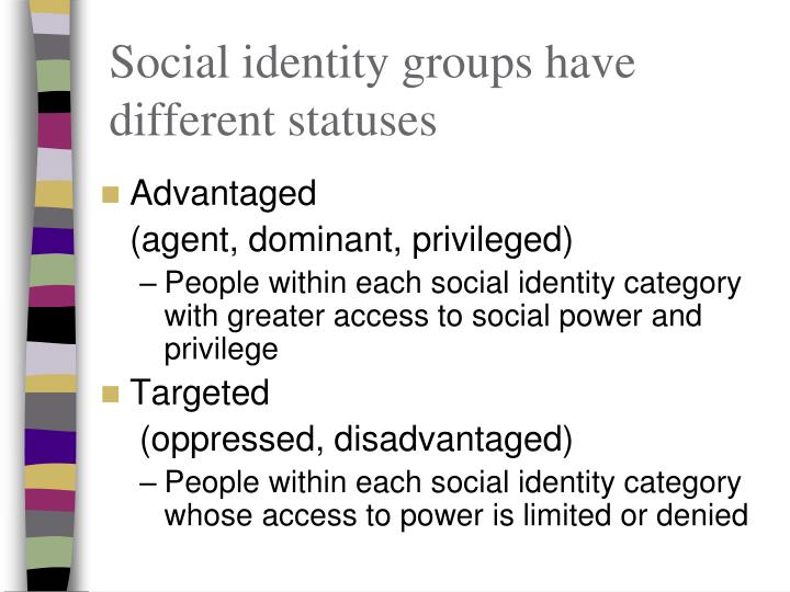 PPT - Personal/Social Identity Development: Who am I? Who are my people ...
