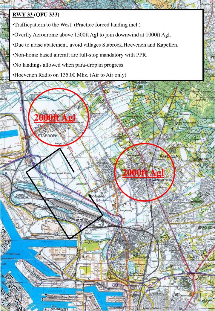 PPT - RWY 33 (QFU 333) Trafficpattern to the West. (Practice forced ...
