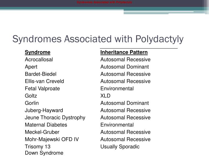 PPT - Polydactyly PowerPoint Presentation - ID:3383975