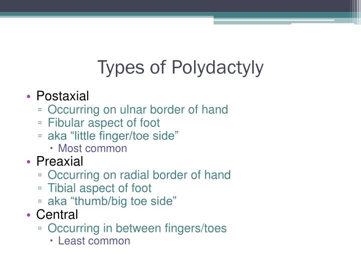 PPT - Polydactyly PowerPoint Presentation - ID:3383975