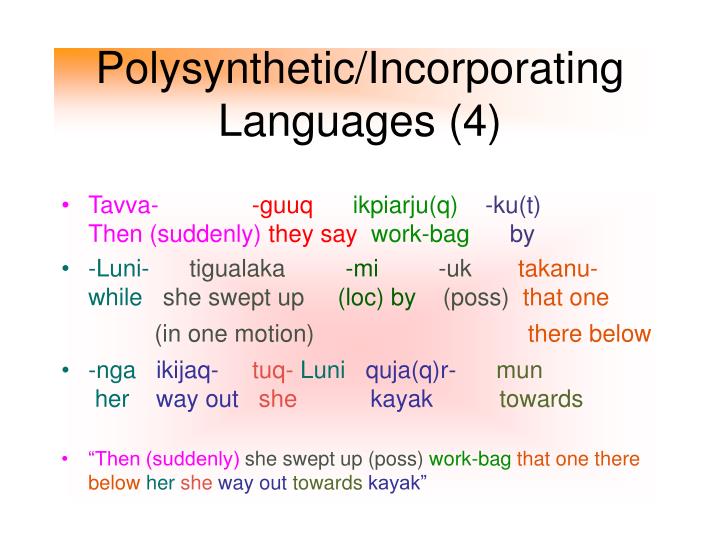PPT - Typological Classification of Languages PowerPoint Presentation ...