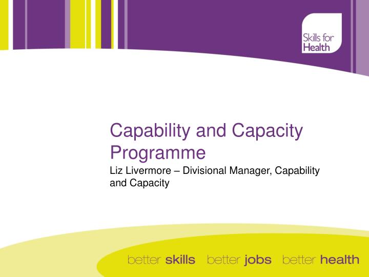 PPT - Capability and Capacity Programme PowerPoint Presentation, free ...