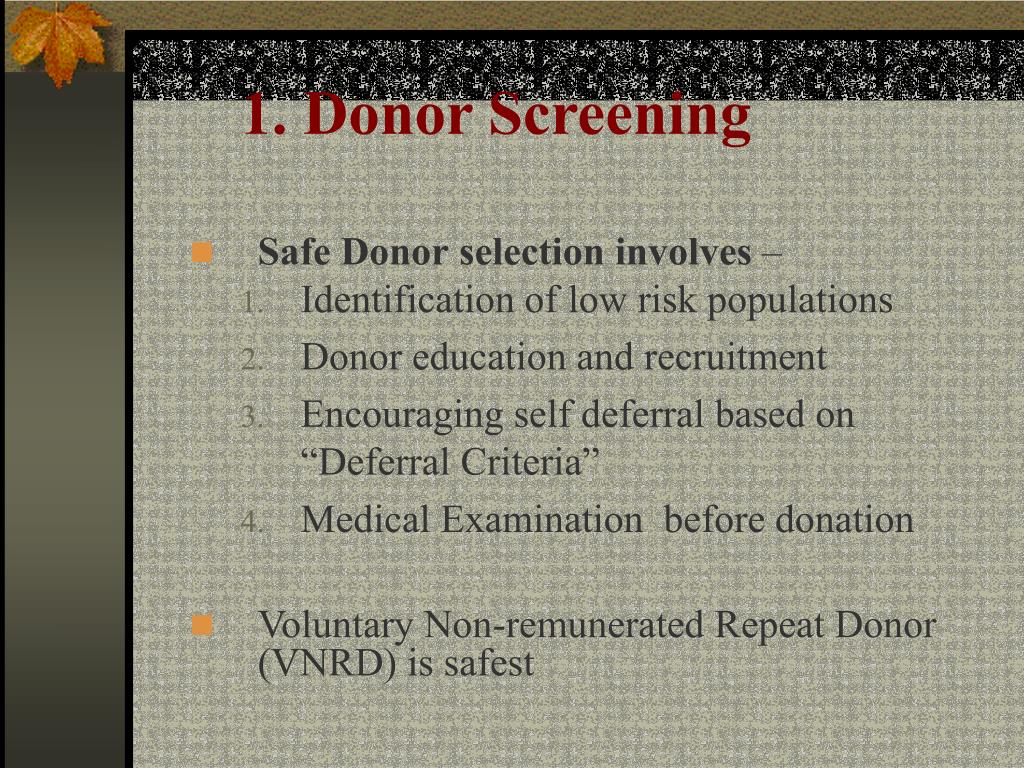 PPT - Blood Safety & Blood Donor Motivation PowerPoint Presentation ...
