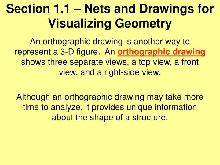 PPT - Section 1.1 – Nets and Drawings for Visualizing Geometry ...