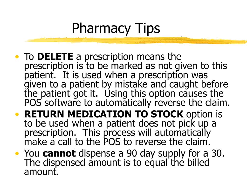 PPT - Point of Sale Pharmacy Billing Basics PowerPoint Presentation ...