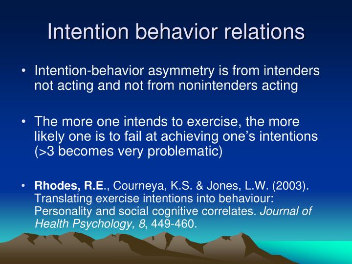 PPT - Theory of Planned Behaviour and Physical Activity PowerPoint ...