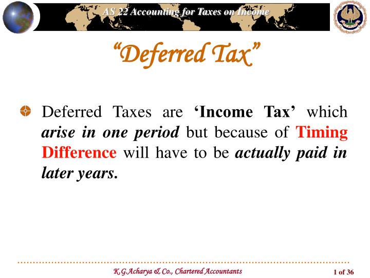 PPT - “Deferred Tax” PowerPoint Presentation, free download - ID:3384922