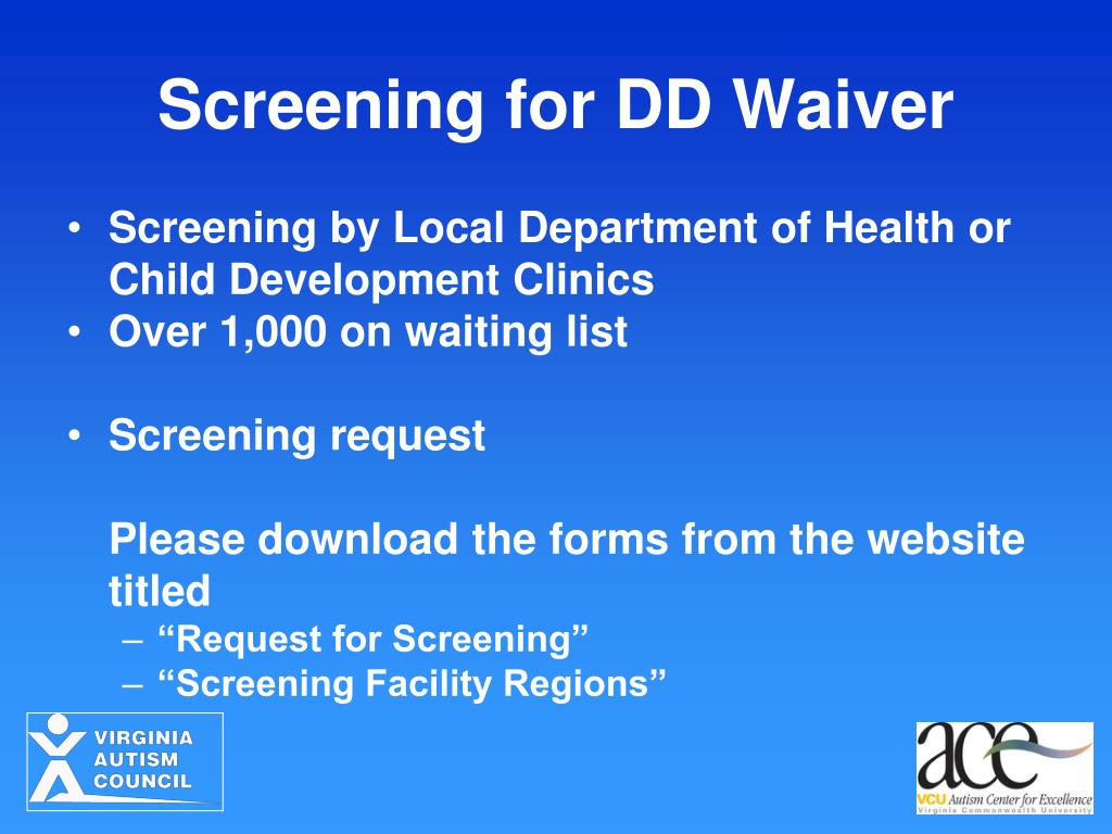 PPT - Virginia Medicaid Waivers for Individuals with Autism Spectrum ...