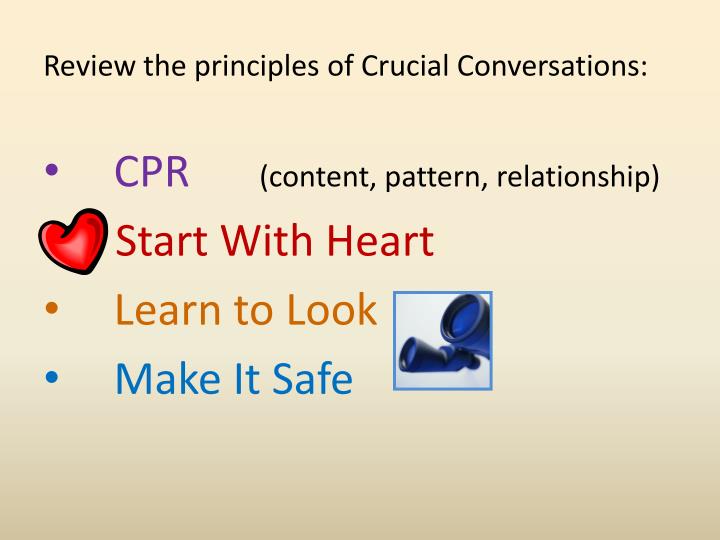 PPT - Crucial Conversations Principles for Coaches PowerPoint ...