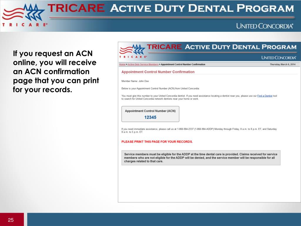 PPT - Remote Active Duty Service Members TRICARE Active Duty Dental ...