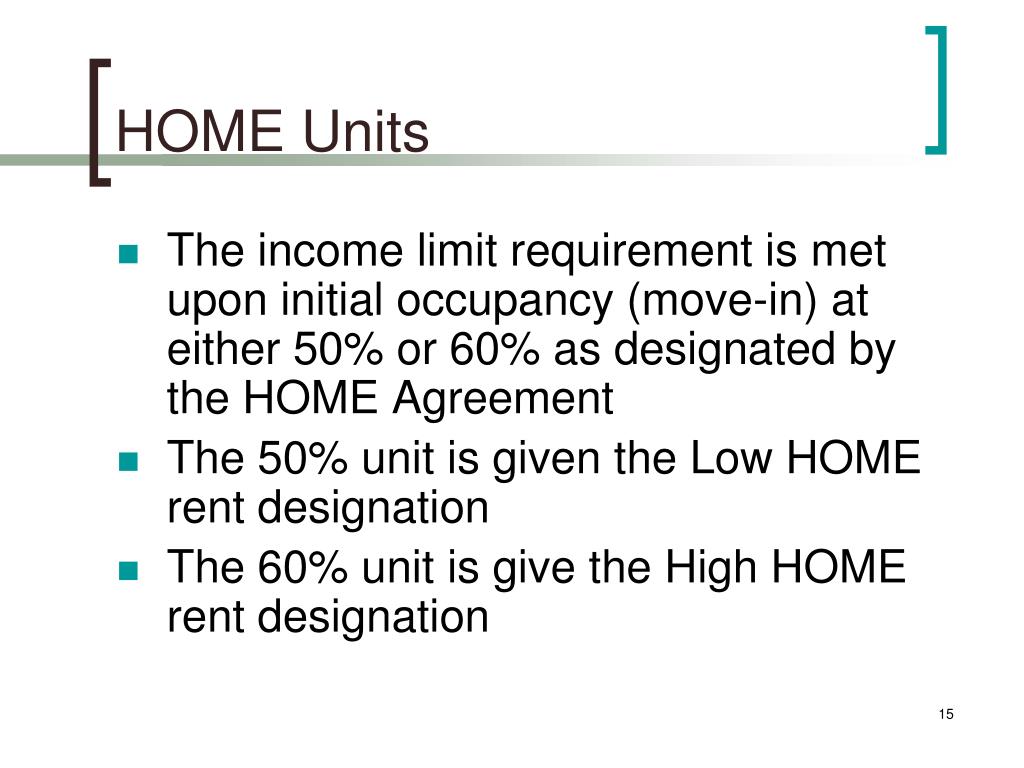 PPT - HOME Multi Family HOME/LIHTC TRAINING PowerPoint Presentation ...