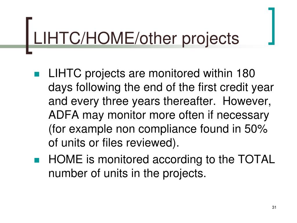 PPT - HOME Multi Family HOME/LIHTC TRAINING PowerPoint Presentation ...