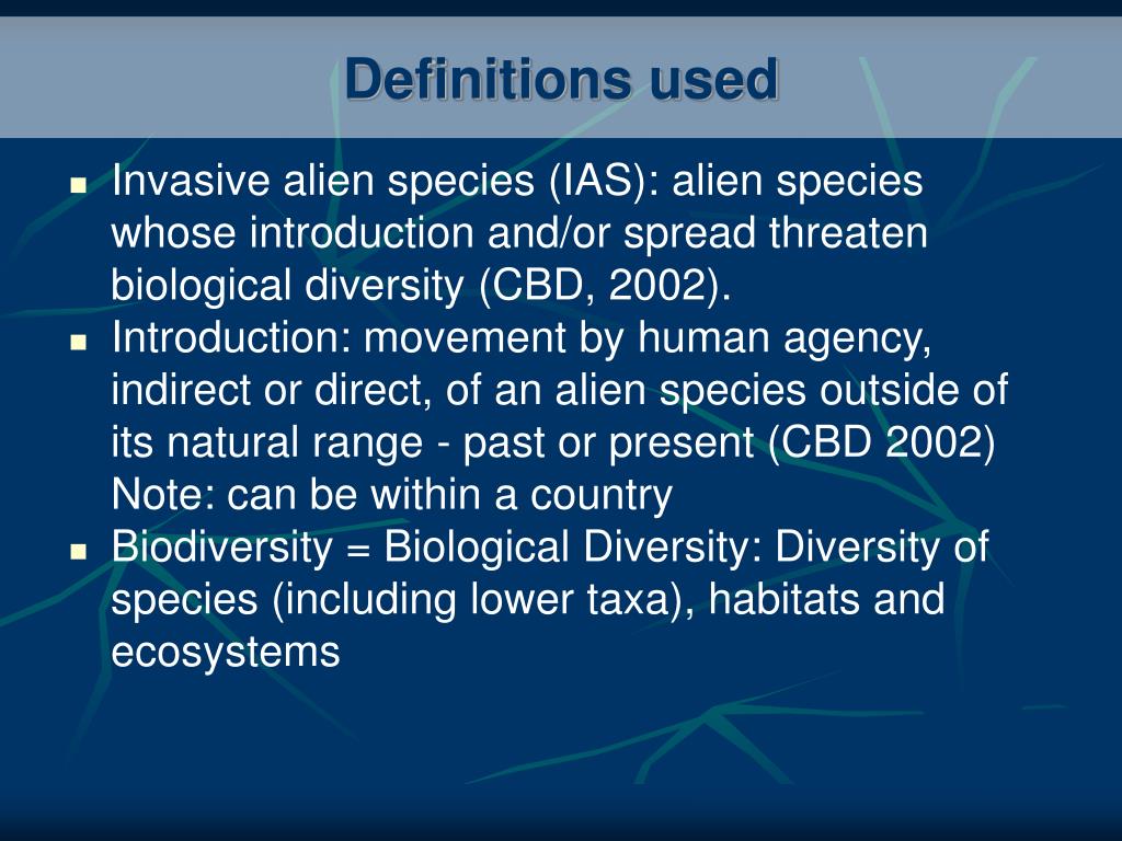 PPT - Maj De Poorter, Mick Clout, Michael Browne Invasive Species ...