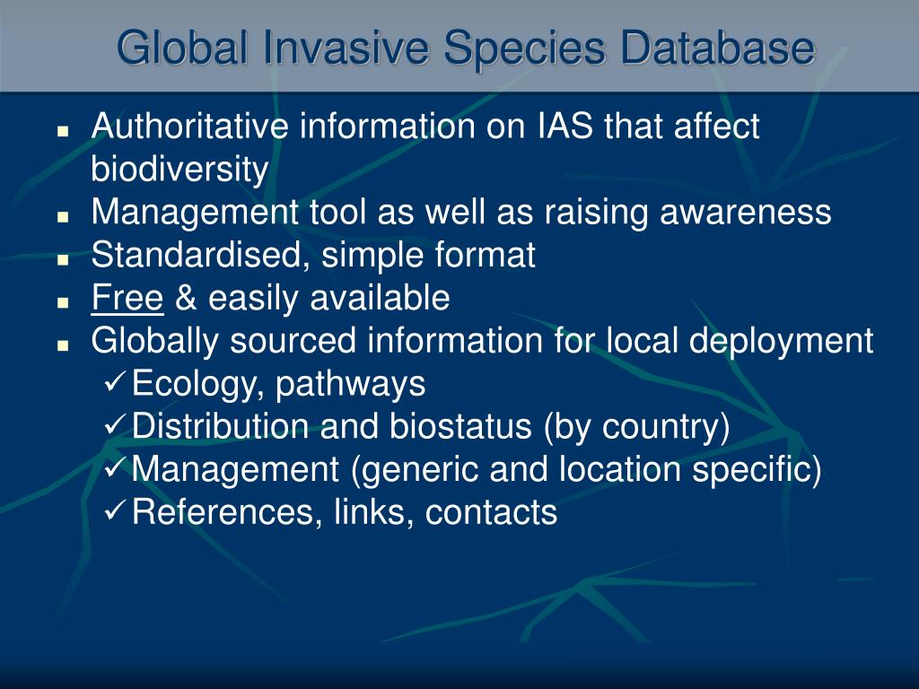 PPT - Maj De Poorter, Mick Clout, Michael Browne Invasive Species ...
