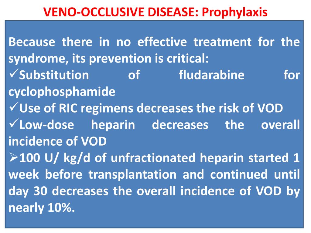 PPT - VENO-OCCLUSIVE DISEASE AND OTHER ACUTE COMPLICATIONS OF HSCT ...