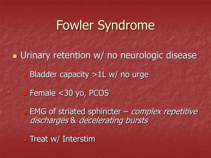 PPT - Urology Syndrome PowerPoint Presentation - ID:3387902