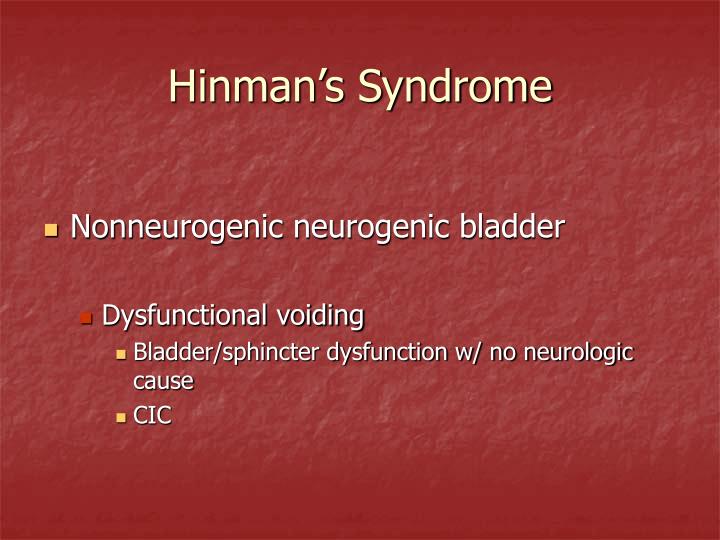 PPT - Urology Syndrome PowerPoint Presentation - ID:3387902