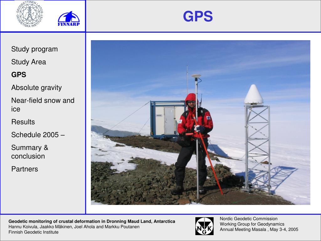 PPT - Geodetic monitoring of crustal deformation in Dronning Maud Land ...