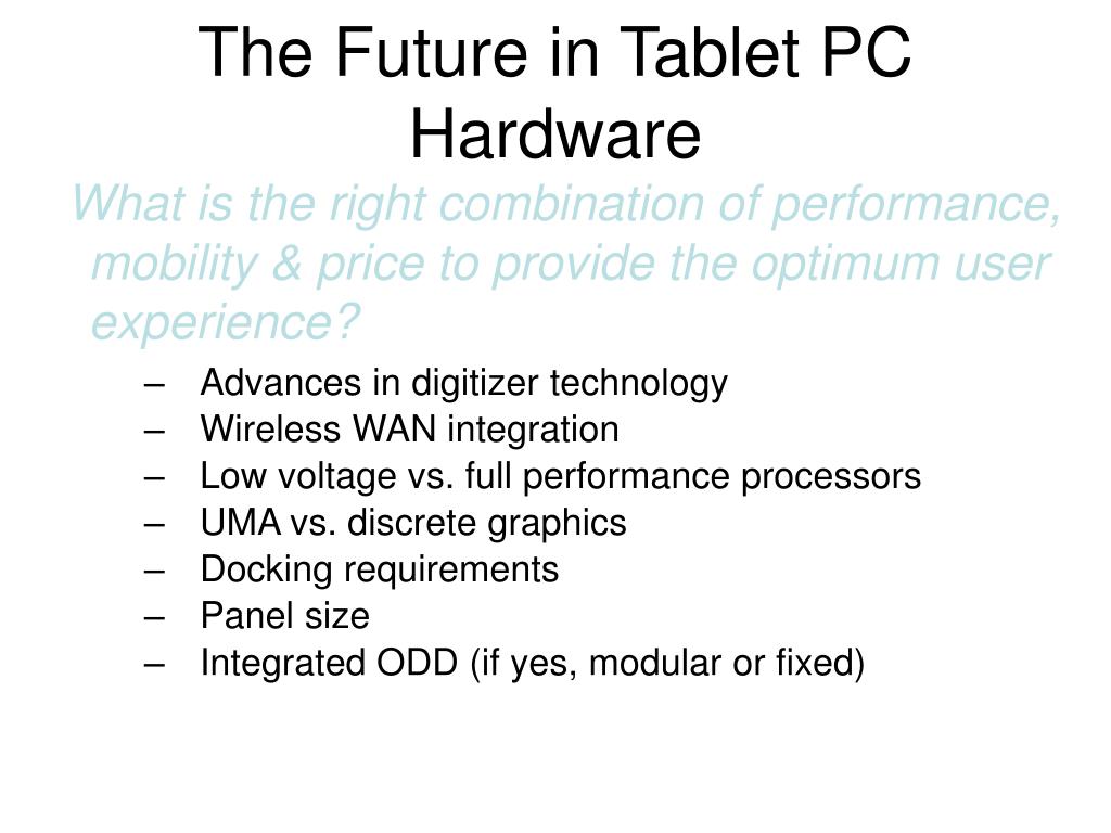 PPT - Tablet PC’s PowerPoint Presentation, free download - ID:3389006