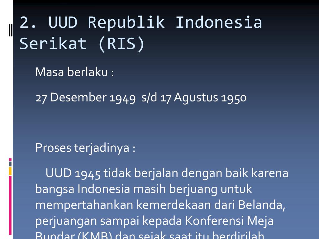 PPT - BAB 2 KONSTITUSI NEGARA KESATUAN REPUBLIK INDONESIA PowerPoint ...