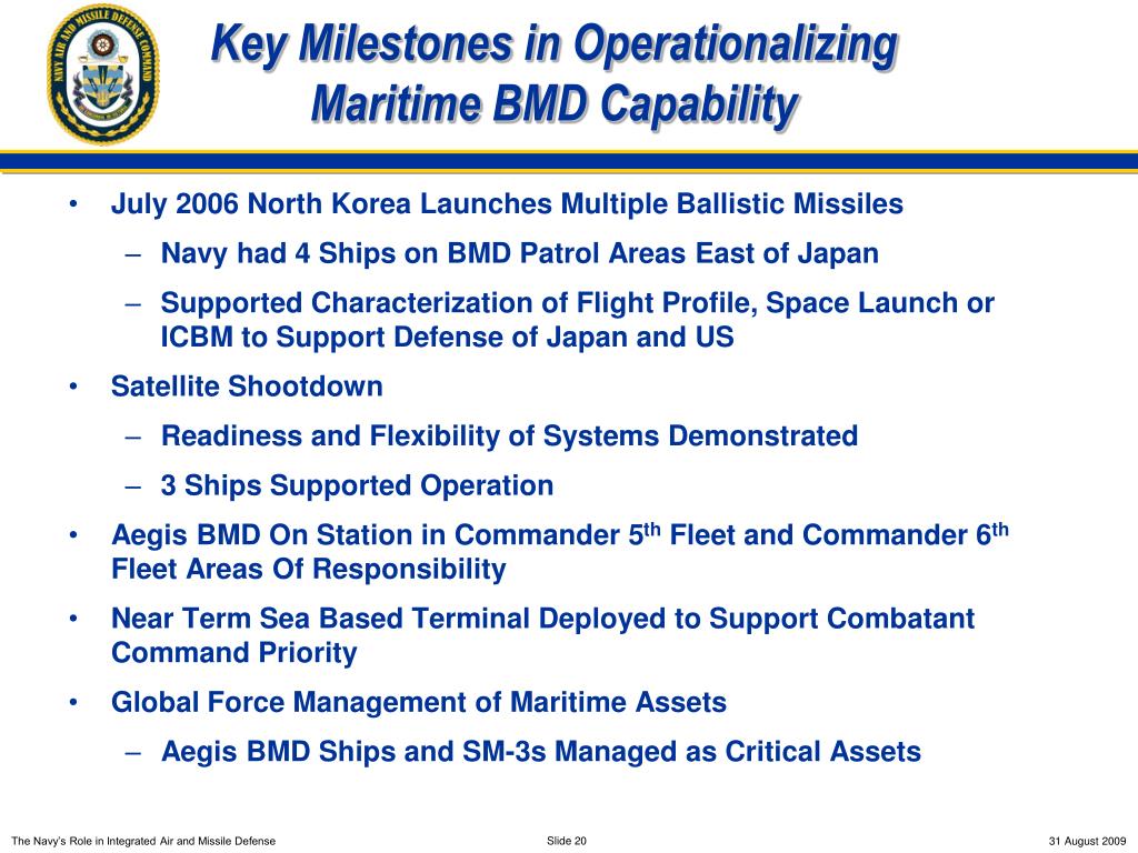 PPT - The Navy Update and Role in Integrated Air and Missile Defense ...