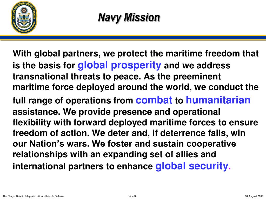 PPT - The Navy Update and Role in Integrated Air and Missile Defense ...