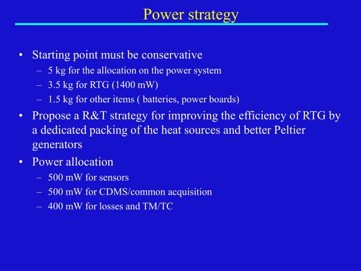 PPT - Power strategy PowerPoint Presentation, free download - ID:3389661