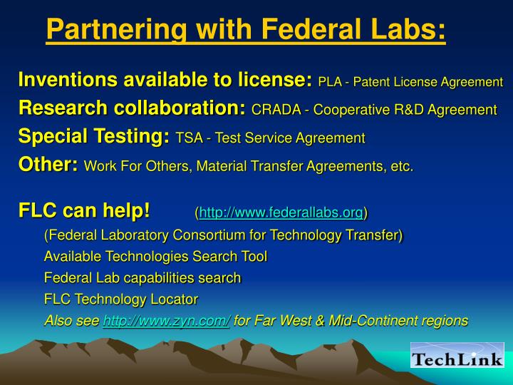 PPT - Inventions available to license: PLA - Patent License Agreement ...