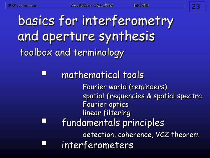 PPT - stellar interferometry : A glance at basics PowerPoint ...