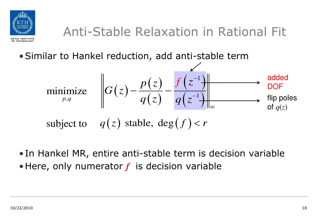 Ppt Parameterized Model Order Reduction Via Quasi Convex Optimization Powerpoint Presentation