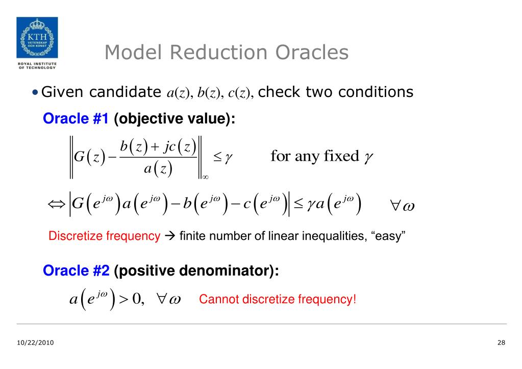 Ppt Parameterized Model Order Reduction Via Quasi Convex Optimization Powerpoint Presentation