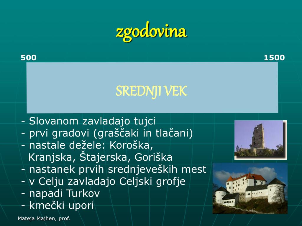 PPT - TEMELJNA OBDOBJA SLOVENSKEGA ZGODOVINSKEGA RAZVOJA PowerPoint ...