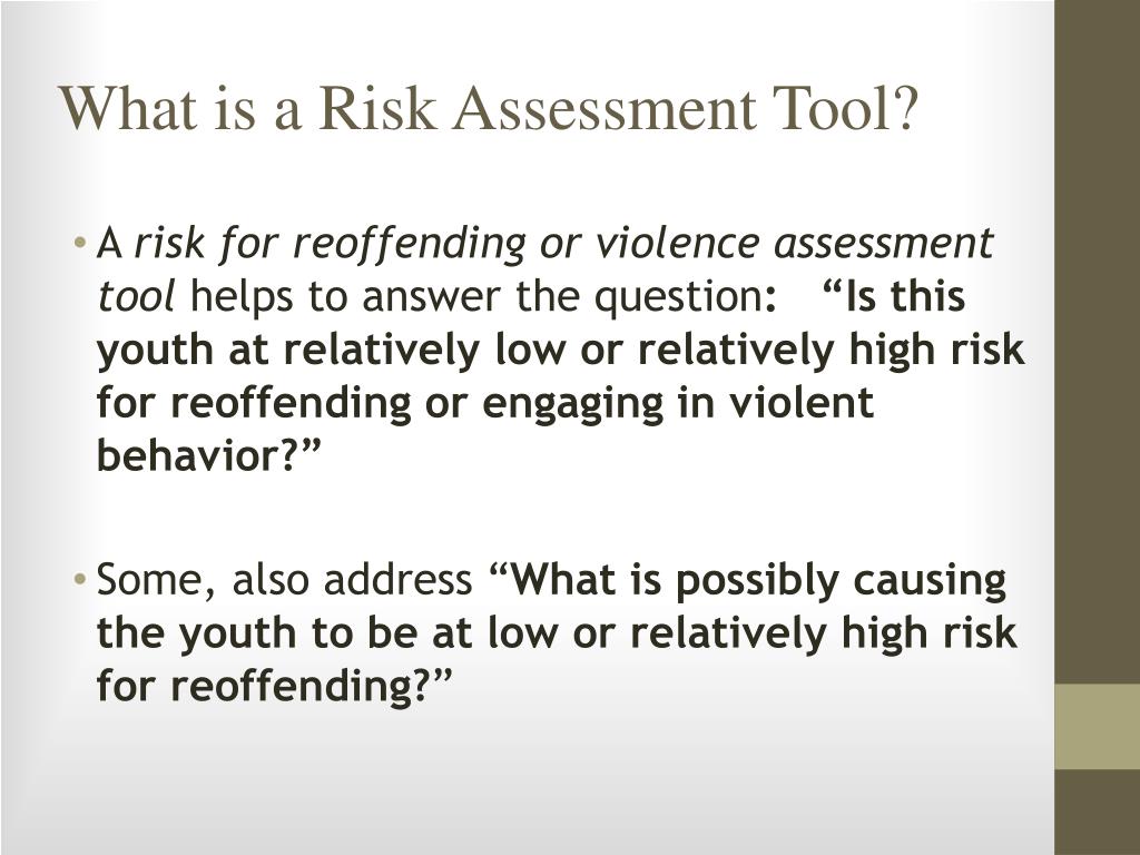 PPT - Screening For High Risk Juvenile Offenders PowerPoint ...