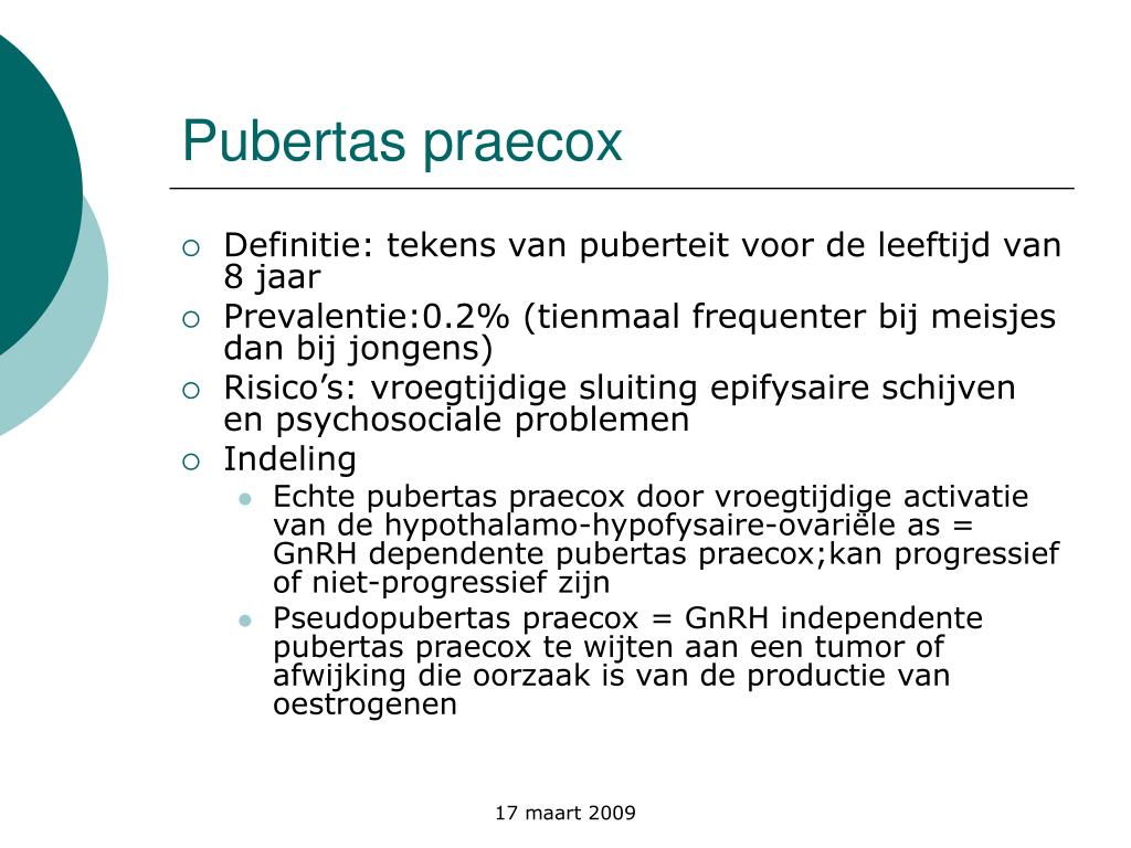 PPT - Puberteit van de vrouw Fysiologie en stoornissen PowerPoint ...