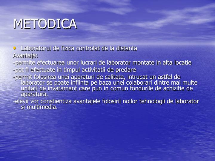 PPT - METODICA PowerPoint Presentation, free download - ID:3391121