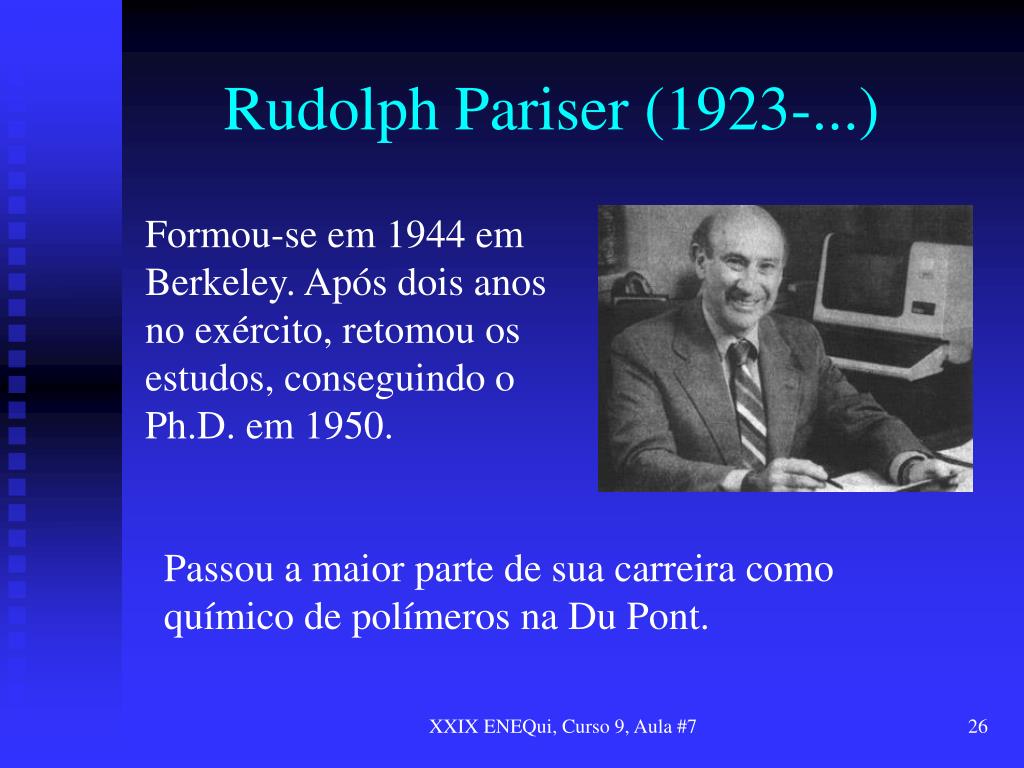 PPT - Parte VII Métodos Semi-Empíricos de Mecânica Quântica PowerPoint ...