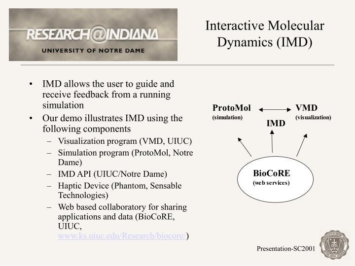 PPT - Interactive Molecular Dynamics (IMD) PowerPoint Presentation ...