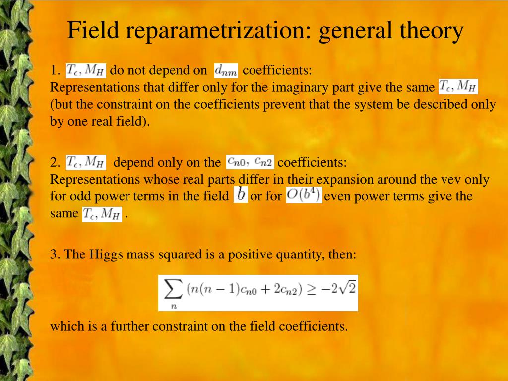 PPT - Meccanismo di Higgs per sistemi "non convenzionali": teoria ed ...