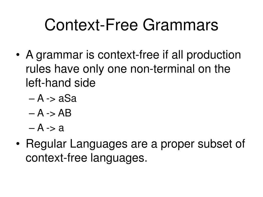 PPT - Context-Free Languages PowerPoint Presentation, free download ... PPT - Context-Free Languages PowerPoint Presentation, free download ...