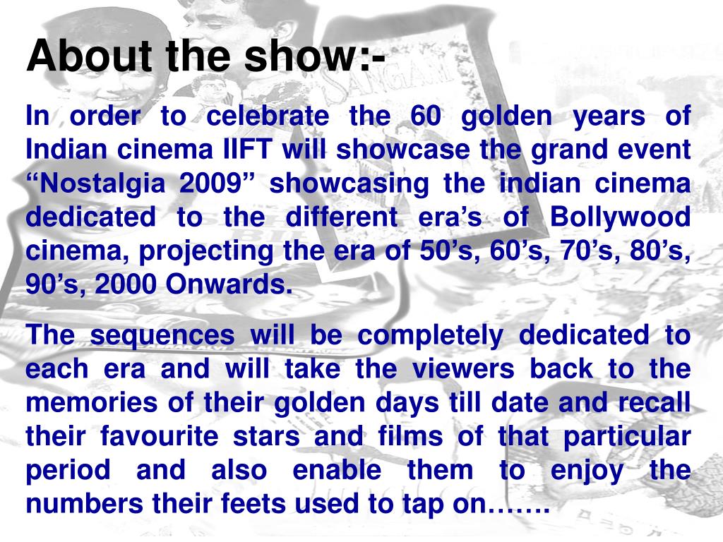PPT - Present’s “60 Golden years” Of Indian Cinema PowerPoint ...
