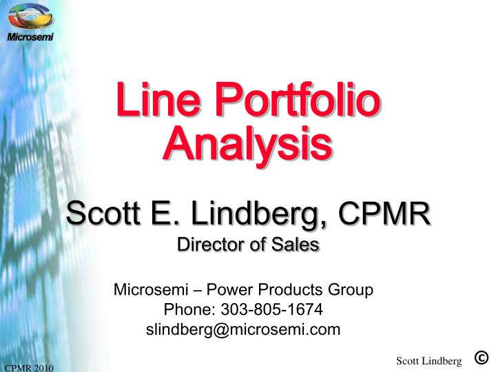 PPT - Line Portfolio Analysis PowerPoint Presentation, free download ...