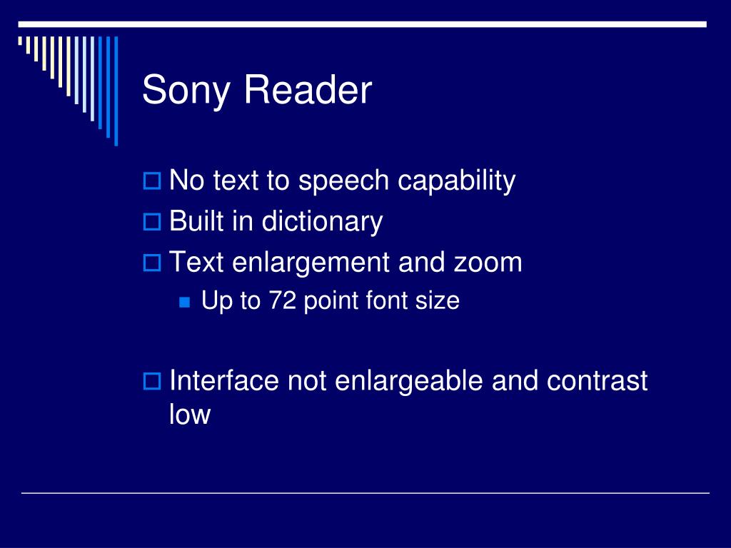 PPT - Alternate Media for E-Book Readers PowerPoint Presentation, free ...