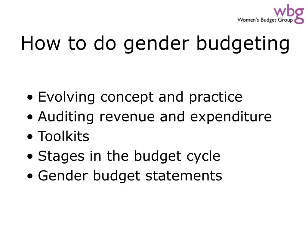 PPT - An Introduction to Gender Budgeting and the Experience of the UK ...