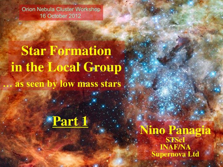 PPT - Star Formation in the Local Group PowerPoint Presentation, free ...