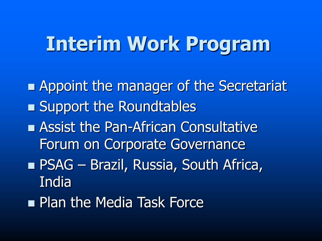 PPT - The Global Corporate Governance Forum gcgf PowerPoint ...