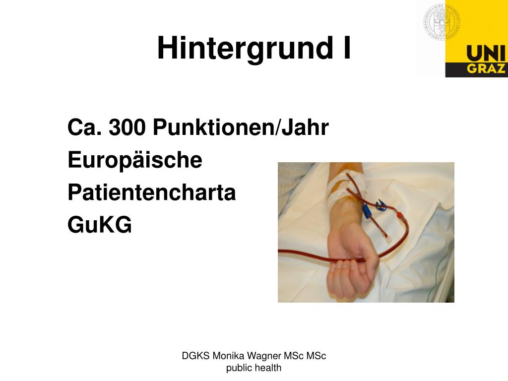 PPT - Das Schmerzempfinden von DialysepatientInnen bei der ...